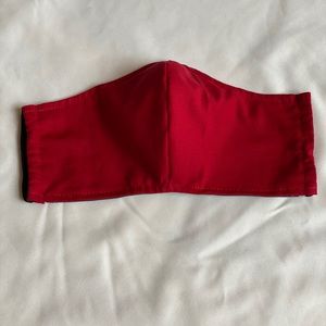 Accessories | Red Fabric Reusable Mask W Filter Pocket Nose | Poshmark